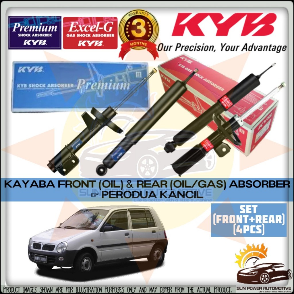 KAYABA KYB PREMIUM / EXCEL G Perodua Kancil 660 / 850 OiL / Gas Shock Strut Absorber FRONT REAR ...