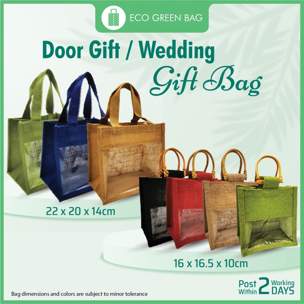 Wedding Gift Goodies Bag Doorgift Jute Bag Hadiah Kahwin | Shopee Malaysia