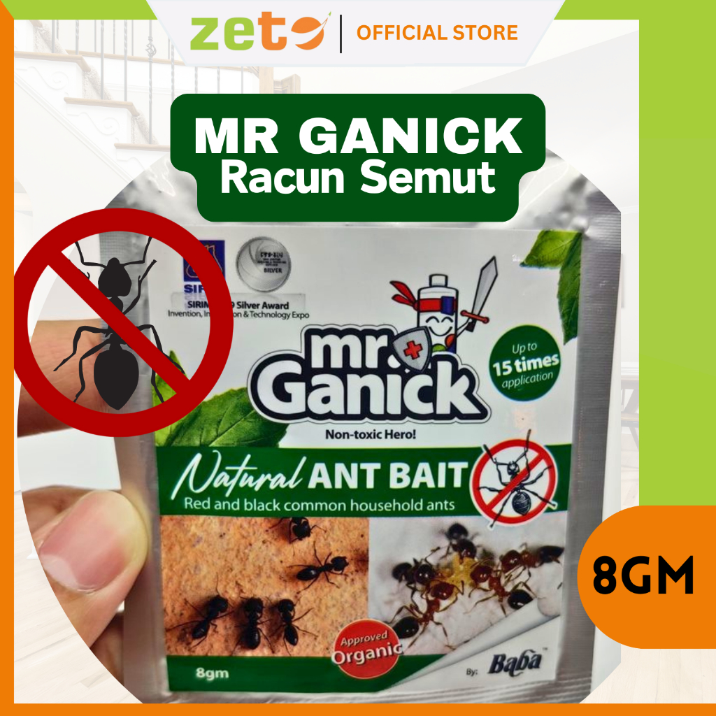 Mr Ganick Racun Semut Organik Kawalan semut racun Umpan semut ...