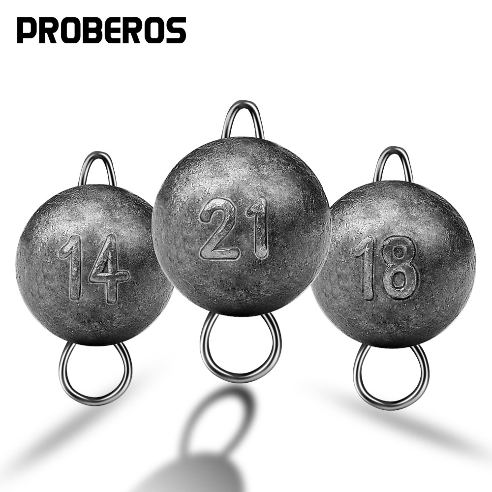 Lead Sinker 3g-10g Fishing Pancing Batu Ladung Bulat Timah Sea Bottom ...