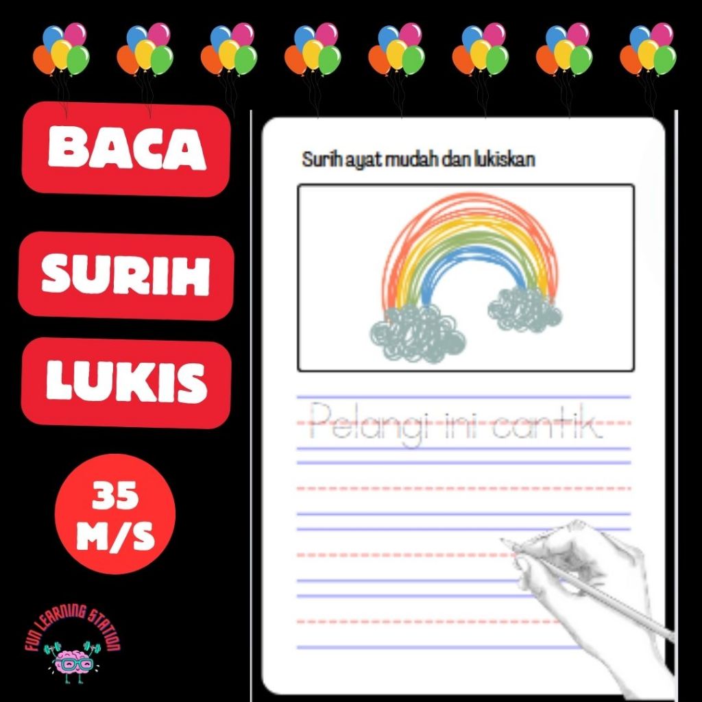 Z26 (PDF) Baca Surih Lukis Ayat Mudah Latihan Bahasa Melayu Tadika Pra ...