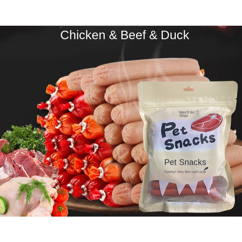 MASTI pet sausage pet dog snack 30 dog stick mix chicken beef duck real ...