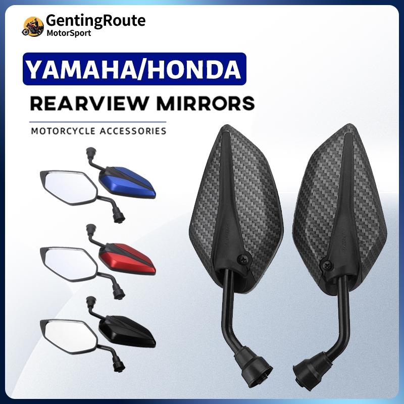 Yamaha Honda Rear View Mirror Cermin Sisi Side Mirrors SRL115 EGO Y110 NVX155 LC135 Y15 Y16 ...