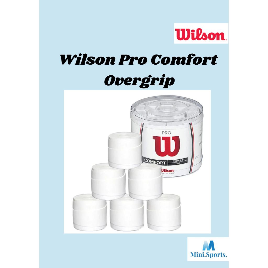 （100%Original）60pcs/BOX/12pcs pack Wilson Pro Comfort Overgrip Tennis ...