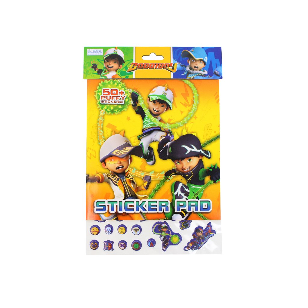 Boboiboy Children Sticker Book With Sticker Pad For School & Kids ...