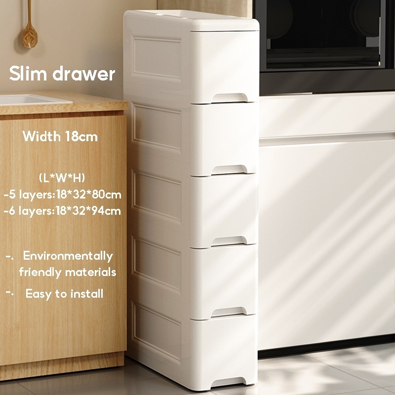 Slim Plastic Drawer Storage 7 Layers Drawer Storage Cabinet Almari ...