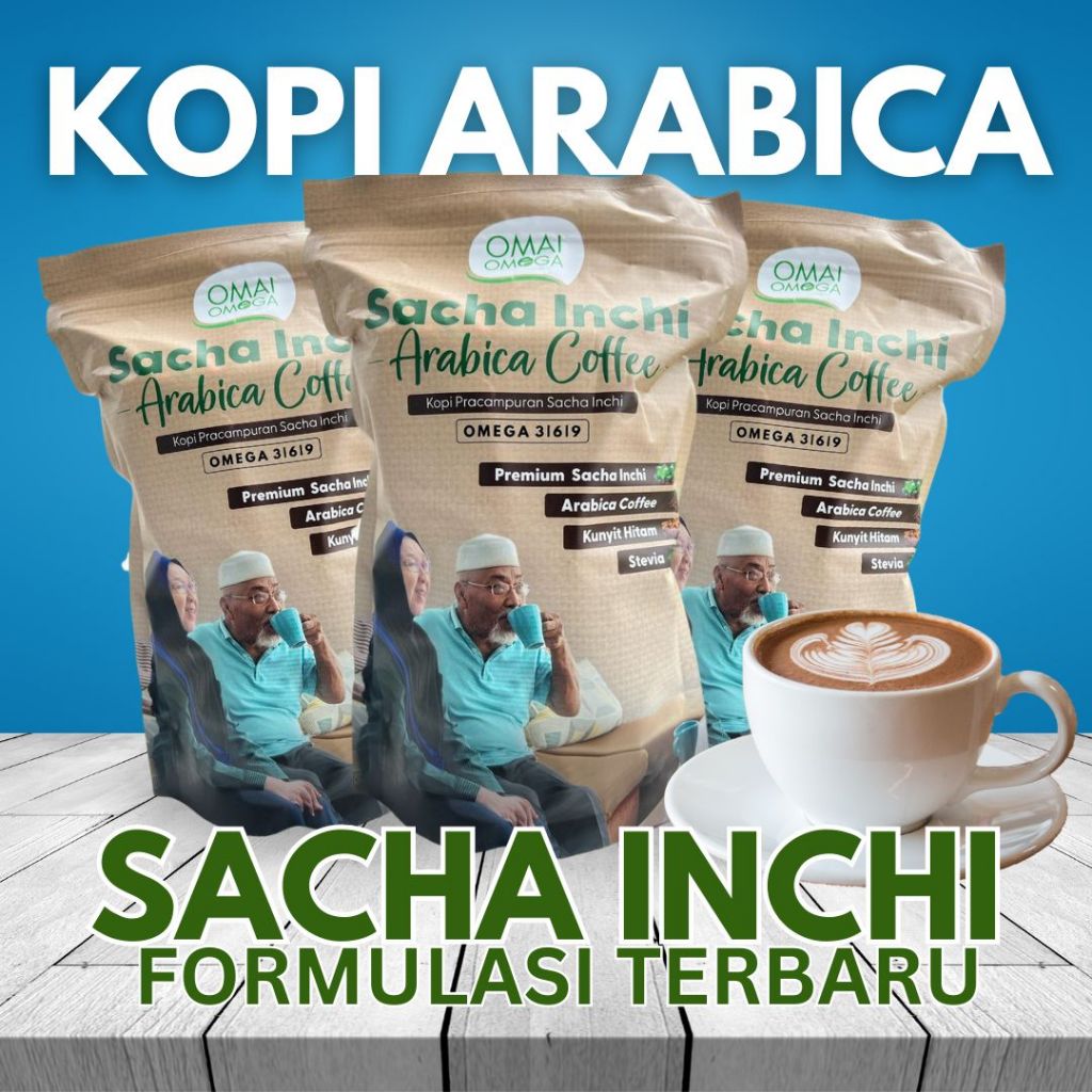 Kopi Arabica Sacha Inchi kini dengan FORMULA TERBARU dengan Kunyit ...