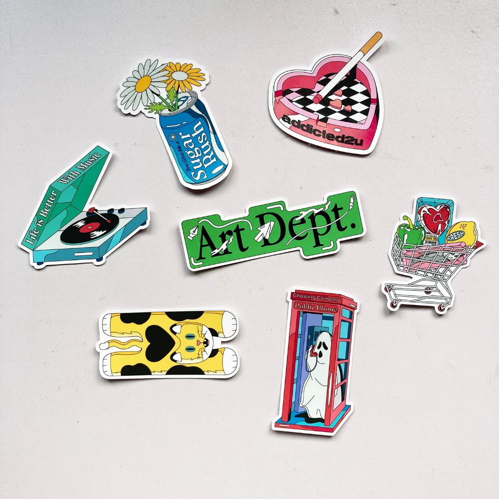 Aesthetic Cool Sticker Artsy Studio by Rated Studio | Shopee Malaysia