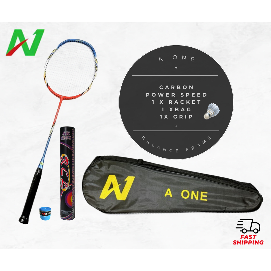A1 Carbon Power Speed Badminton Racket Set Original Training Rackets ...