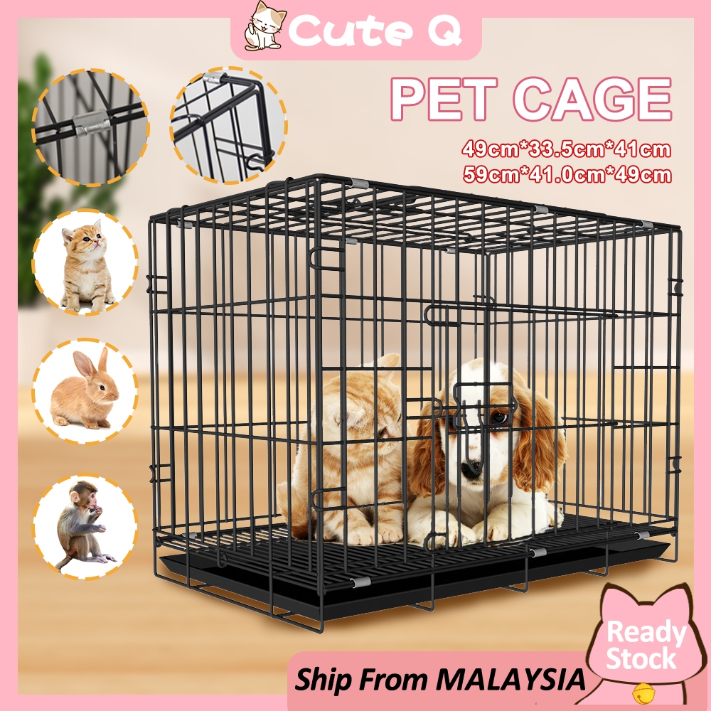 CuteQ cat cage premium sangkar anak kucing sangkar 1 tingkat besar ...