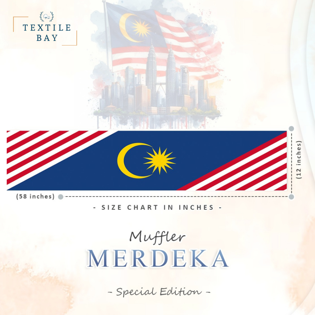 [READY STOCK] MAFLA MERDEKA 2024 UniSex Premium Quality 1 Side Printing ...