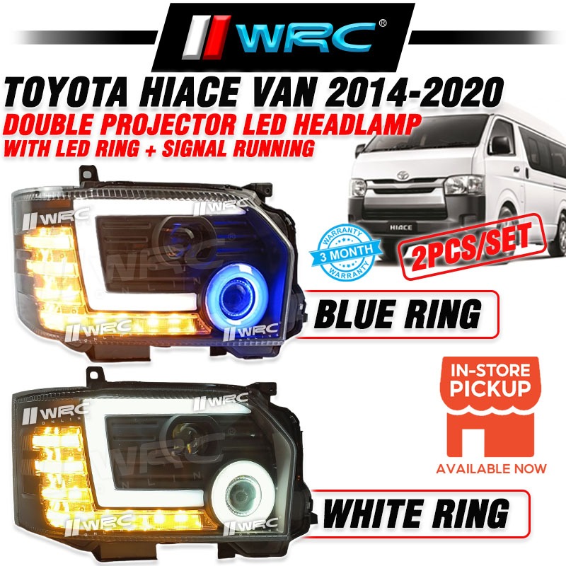 Toyota Hiace Van 2014 - 2020 Double Projector Led Headlamp With Led ...