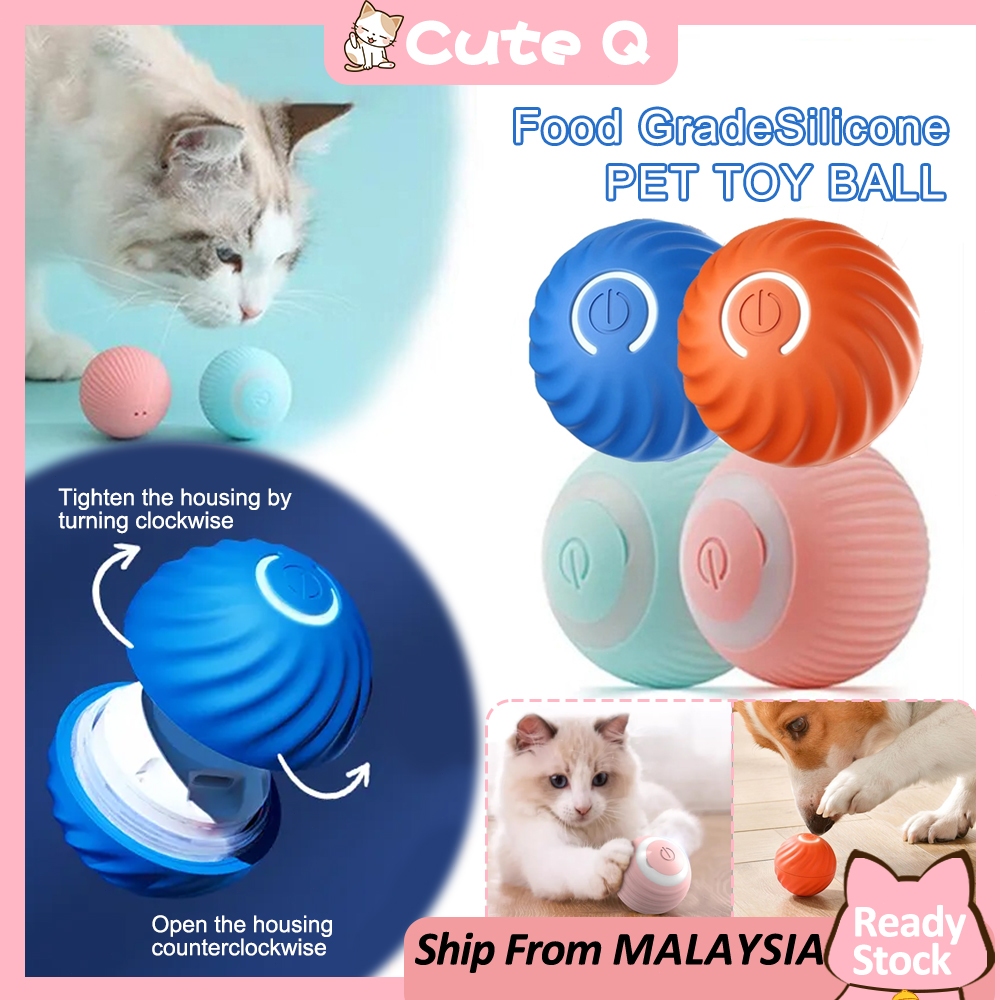 Cute Q Smart Electric Dog toy ball cat toys automatic dog toys for bite ...