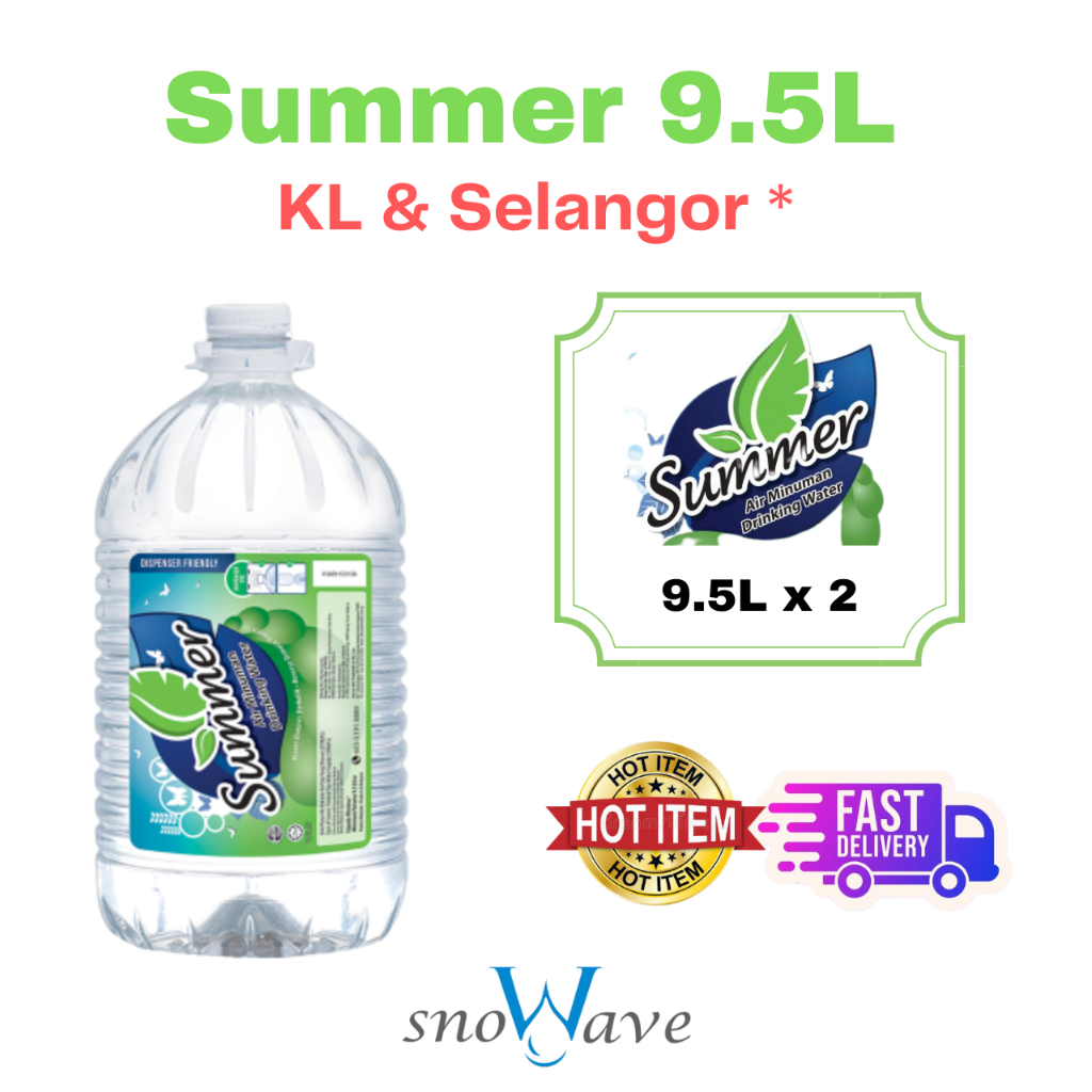 Summer Drinking Water 9.5L (9500ML) 5-10 Ctn (Kotak) | Shopee Malaysia