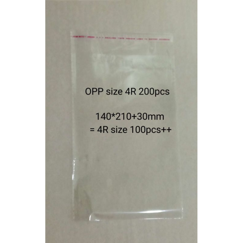 OPP Plastic Packing 140*210mm 200pcs | Shopee Malaysia