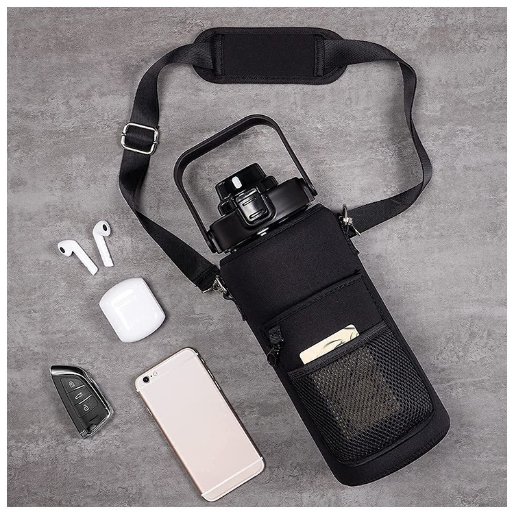 Drinking Bottle Cover Pouch With Hand Strap Cute Water Bottle Cover beg ...