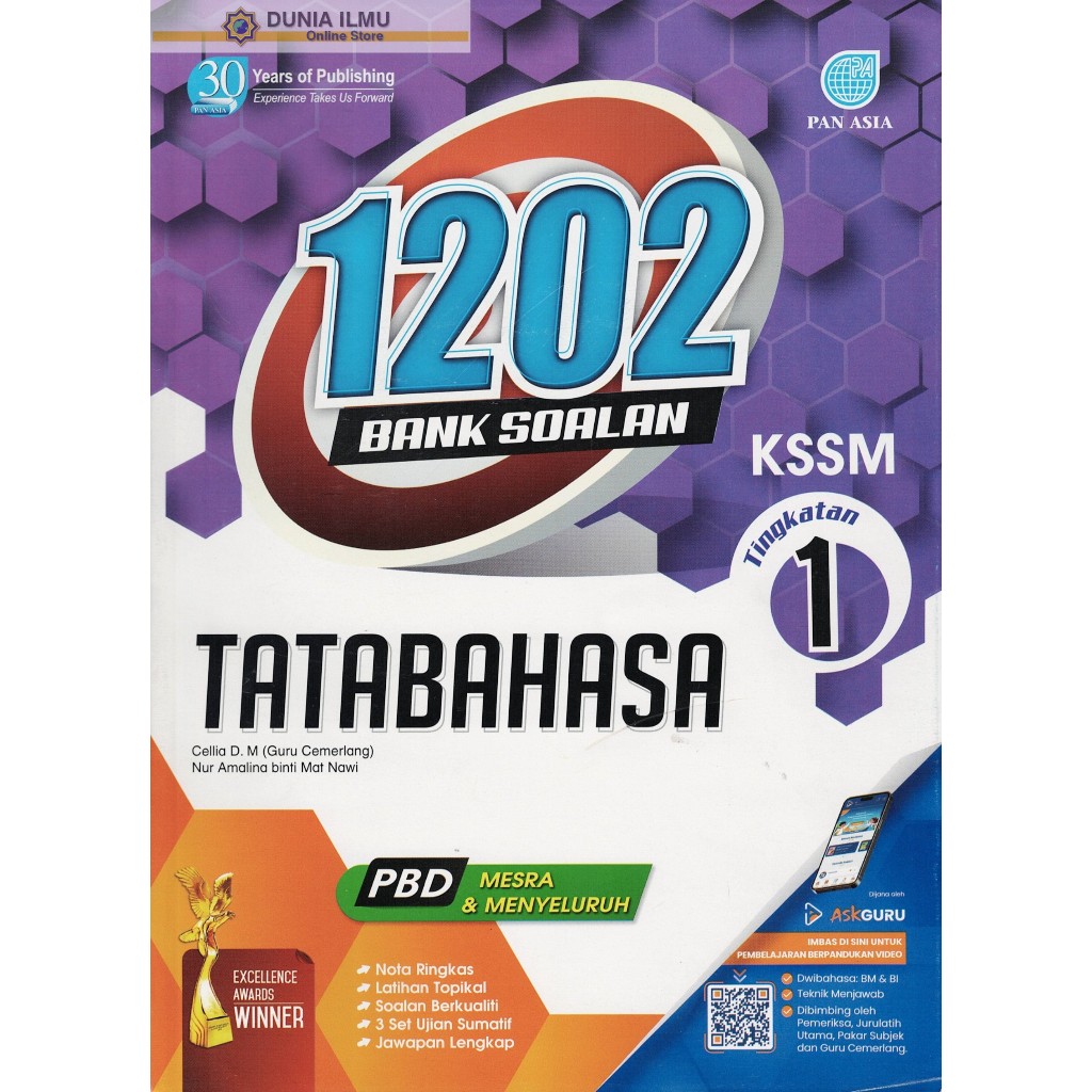 Buku Latihan Tingkatan 1: 1202 Bank Soalan Bahasa Tatabahasa Tingkatan 1 KSSM | Shopee Malaysia