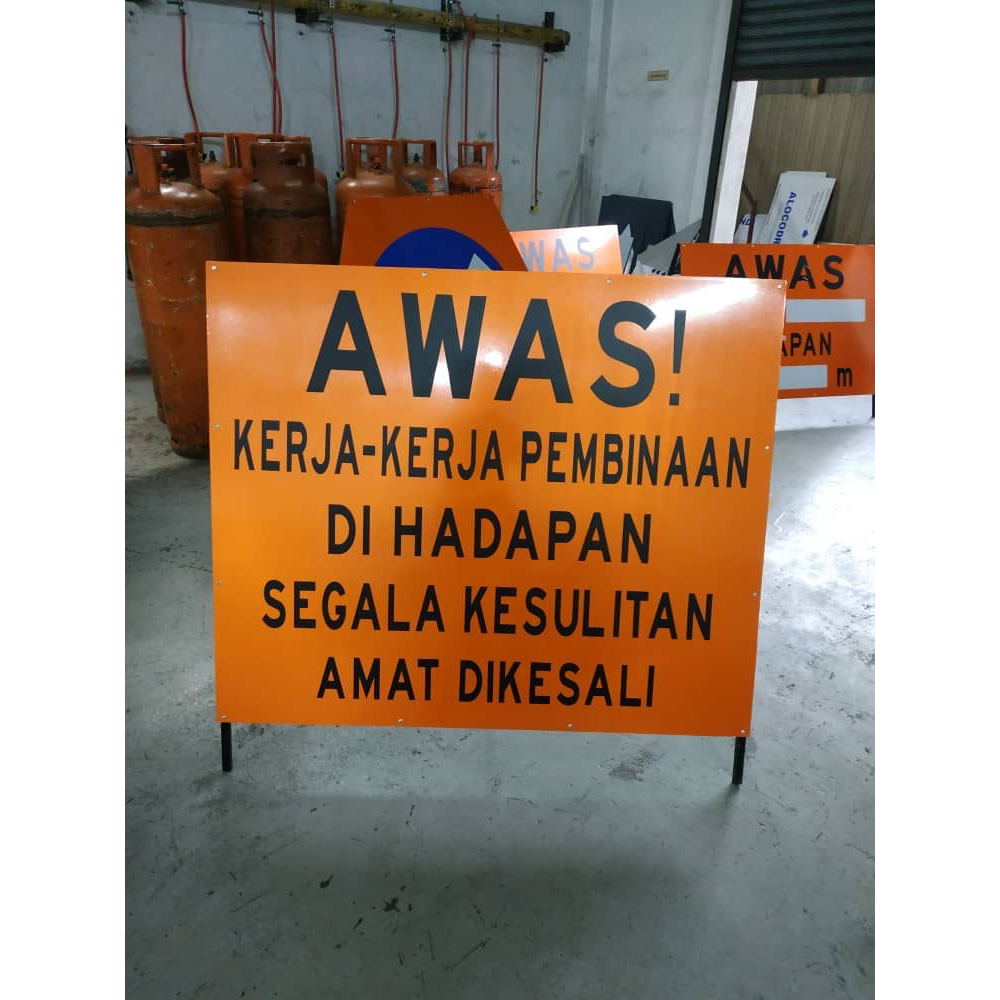 Temporary traffic sign, 600 x 900 mm, EG reflective, A stand type ...