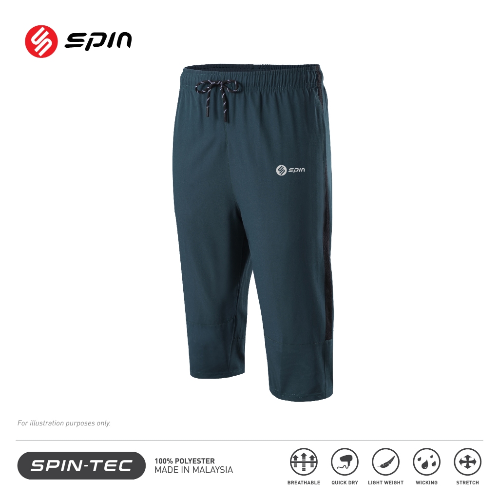 Three Quarter Tricot Pants Quick Drying Sports Pants Running Pants Side ...