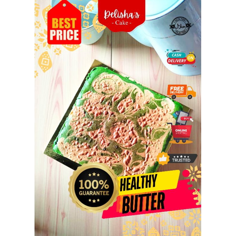 Kek Lapis Sarawak Butter Whole Cake by Delisha's Cake tiada min. order ...