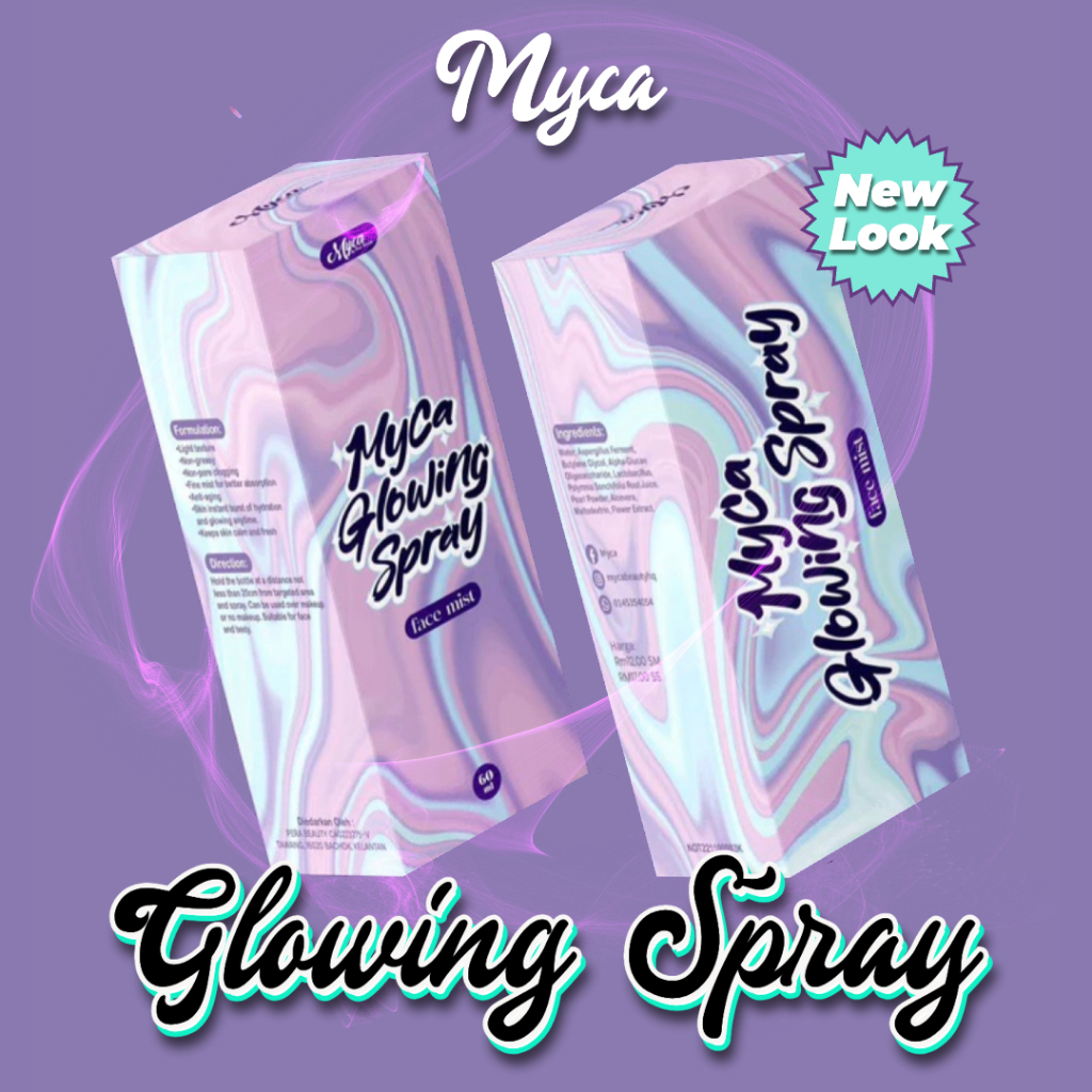 Myca Glowing Spray / Myca Pera Beauty Setting Finishing Facemist Setter ...