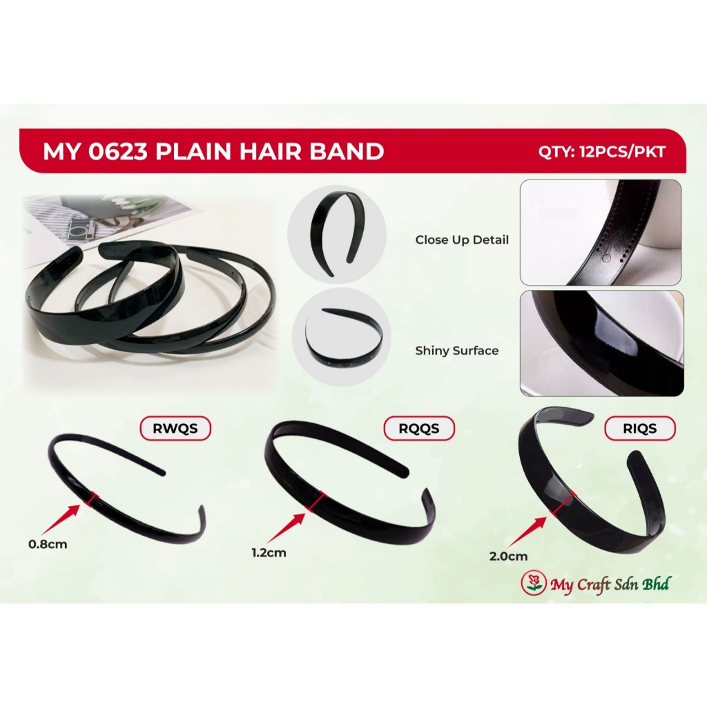 [Ready stock] 3 Size | Cekak Rambut Hitam | cekak rambut plastic ...
