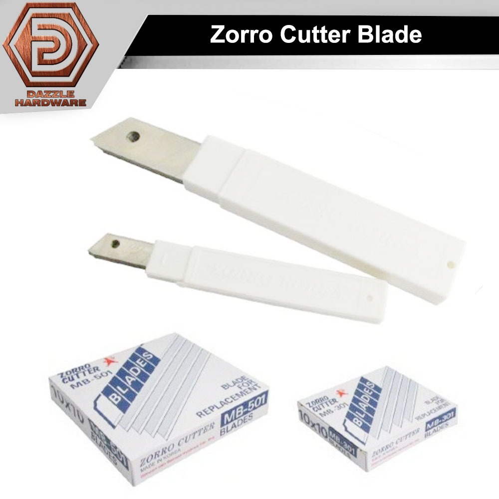 Korea Zorro knife cutter blade 10pcs cutter knife blade mata pisau ...