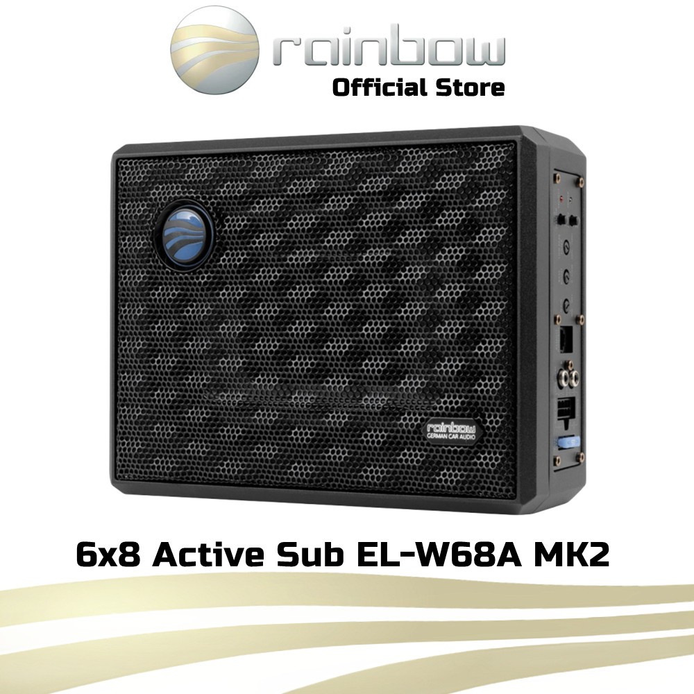 Rainbow Audio 6x8 Active Sub UnderSeat Woofer Under Seat Subwoofer EL ...