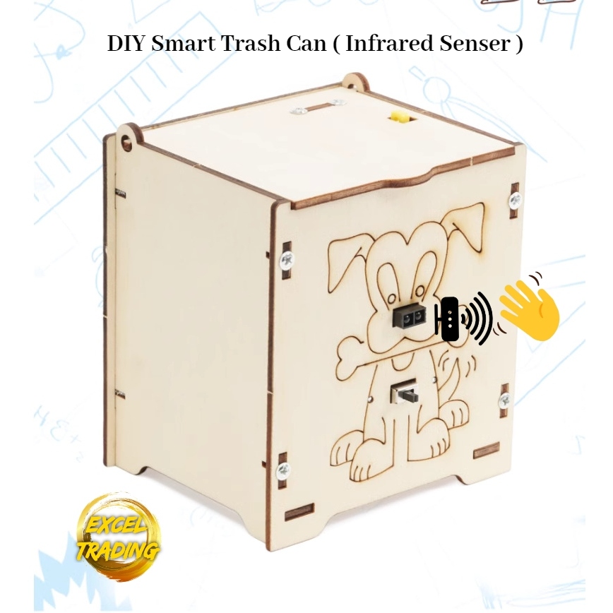 Project Sains / RBT Tingkatan 3 : DIY Electric Wood Garbage Bin ...