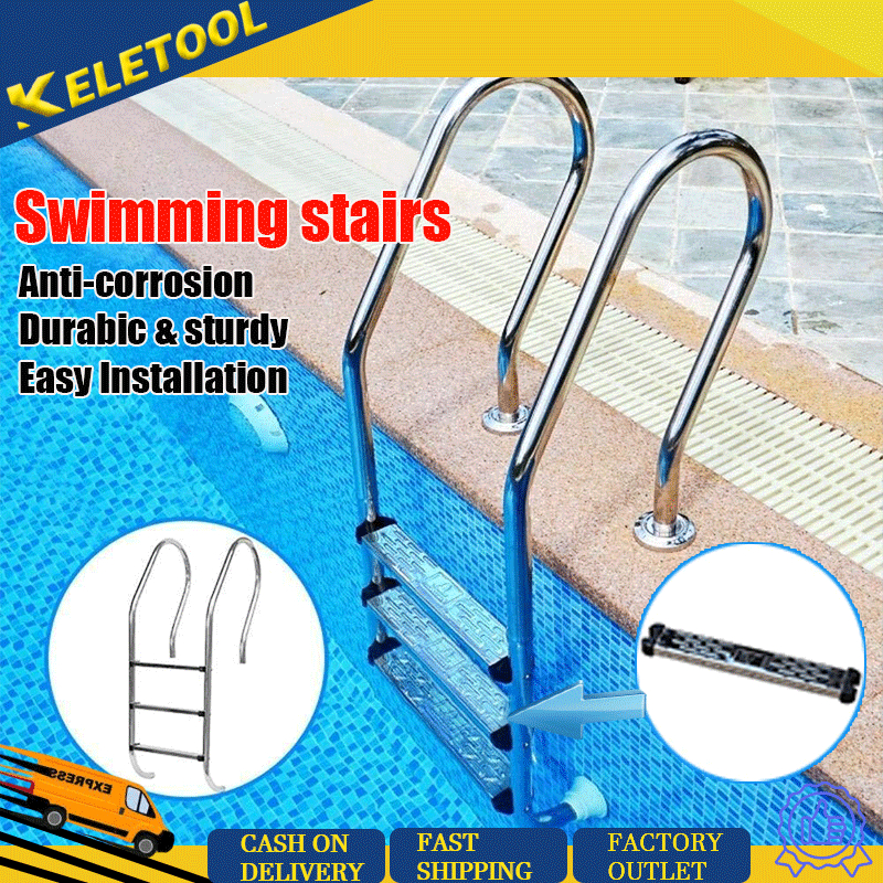Swimming pool ladder Steel ladder 304 Stainless swimmingpool ladder ...