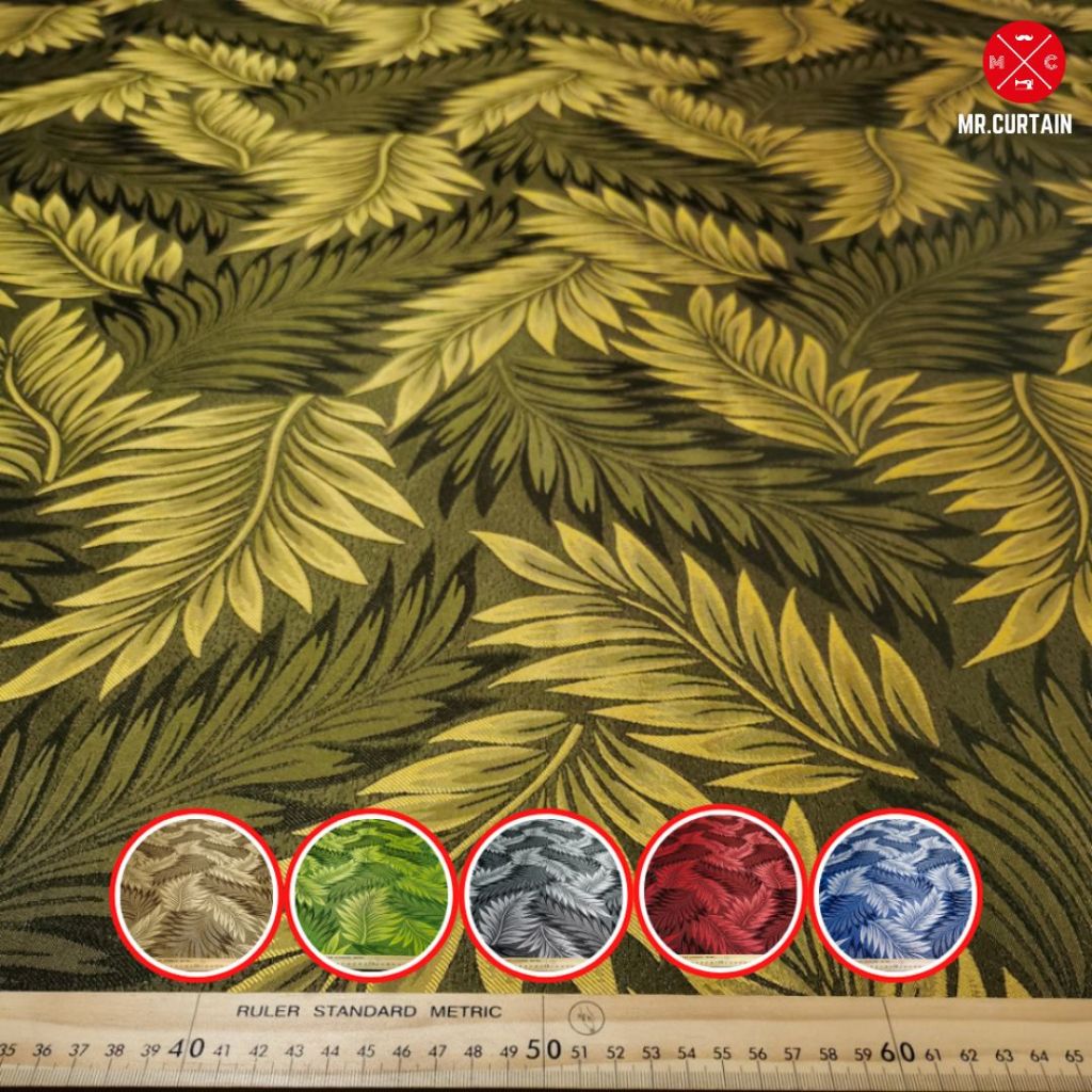 Kain Meter Langsir Jacquard Bidang 55" Tebal Murah Sesuai DIY Curtain ...
