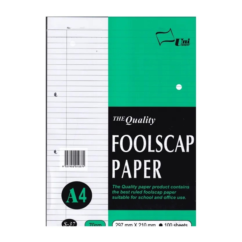 UNI Paper Foolscap Paper - A4 70gm (100 Sheets) | Shopee Malaysia