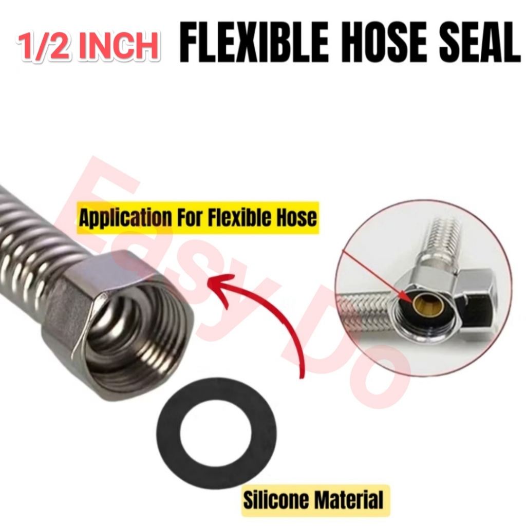 1/2 Inch Rubber Seal O Ring shower Hose Faucet Connection | Shopee Malaysia
