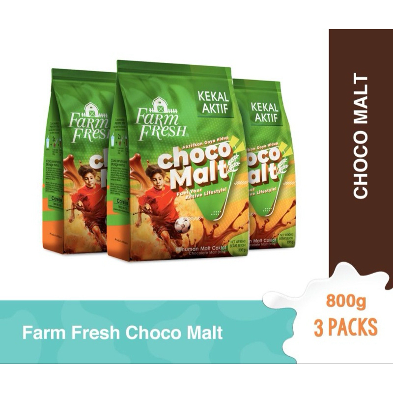 💥HOT SELLING💥 FARM FRESH CHOCO MALT 800G x 3 Packs | Shopee Malaysia