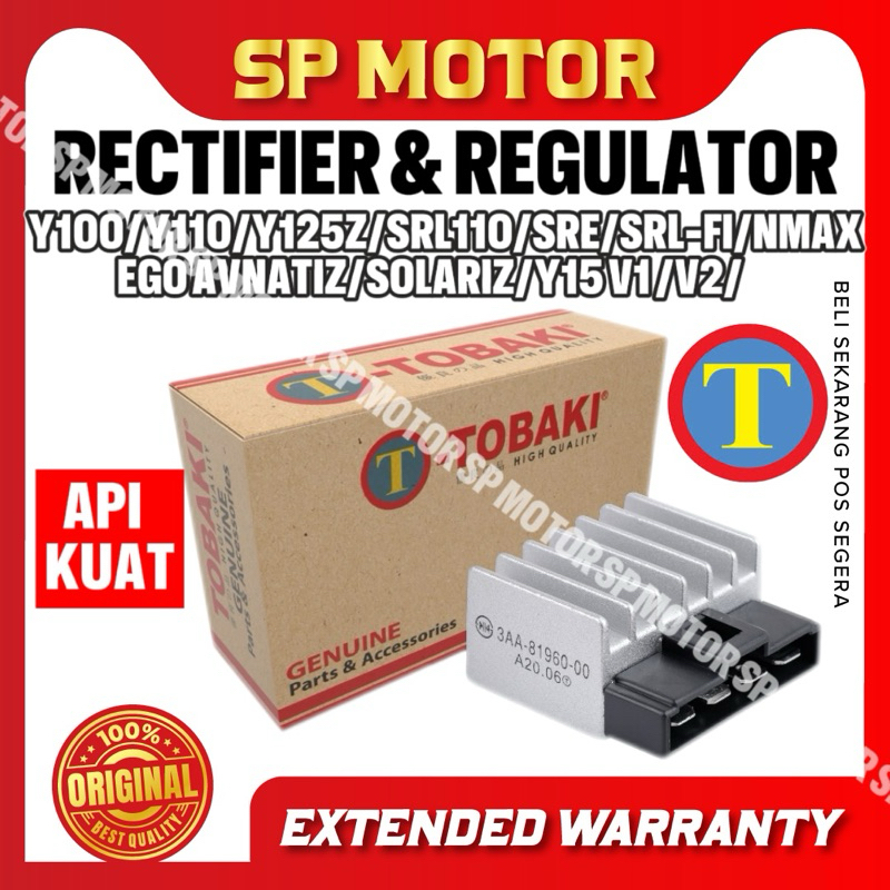 TOBAKI RECTIFIER REGULATOR KATAU KATAB FOR Y100 Y110 Y125Z SRL110 SRE ...