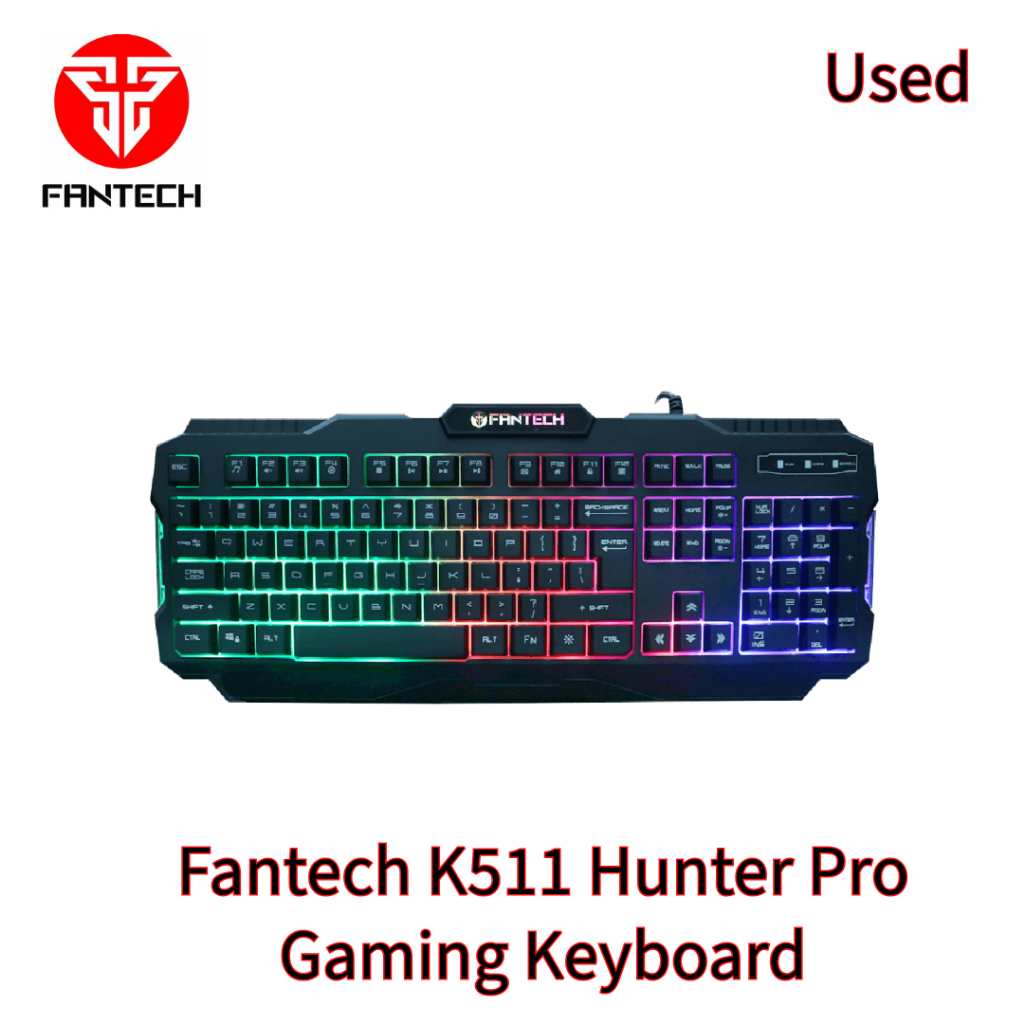 [Used]Fantech K511 Hunter Pro Gaming Keyboard RGB Keyboard | Shopee ...