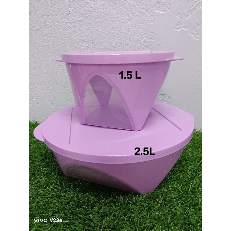 TUPPERWARE DINING BOWL 1.5 LITRE & 2.5 LITRE (PURPLE) | Shopee Malaysia