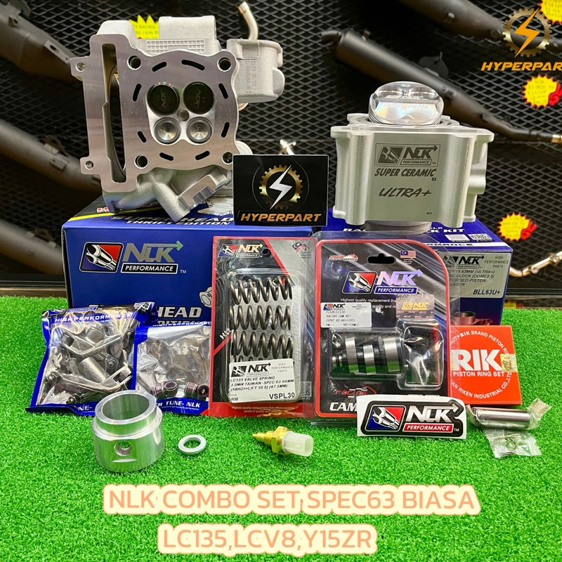 BAJET V1+ SPEC 63 NLK PERFORMANCE COMBO SET SUPERHEAD 20/23 BIASA SPEC63 Y15ZR LC135 LCV8 NLK ...