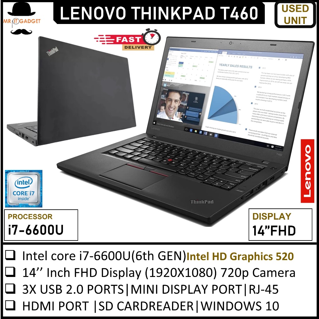 Lenovo Thinkpad T460/T460s/T560 Business Laptop Core i5/i7(6th)14"inch ...