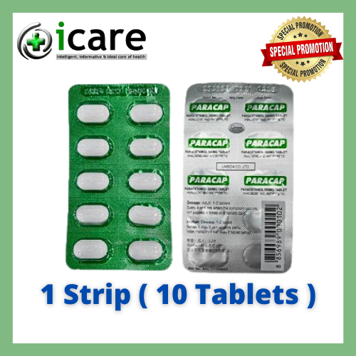 PARACAP 500MG 10'S ( EXP DATE : 04/2026 ) | Shopee Malaysia