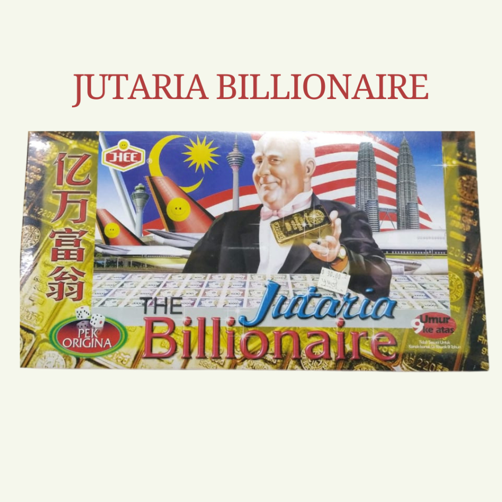 2 IN 1 The Billionaire Jutaria Game / Dam Draughts (Original Big Board ...