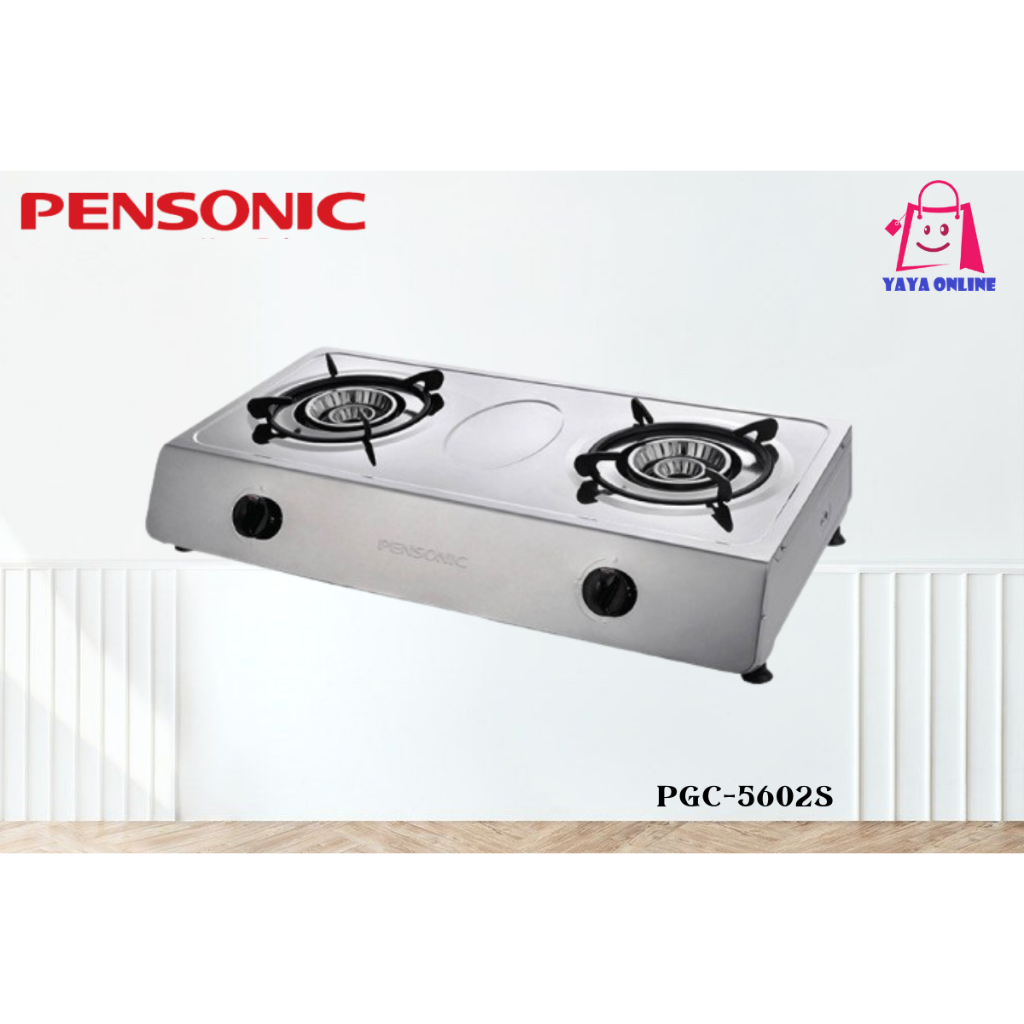 Pensonic 2 Burner Stainless Steel Gas Cooker PGC-5602S PGC5602S (Gas ...