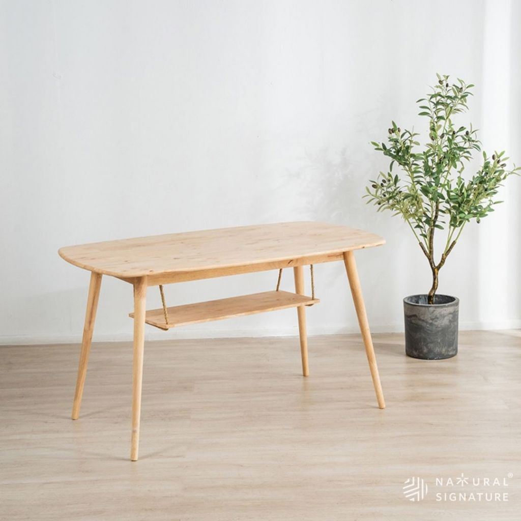 Natural Signature 5529T Ballet Sofa Dining Table/Low Dining Table/Solid ...