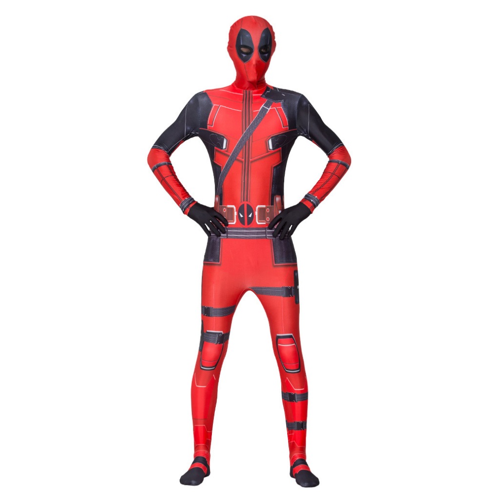 Adult Deadpool Full Cosplay Costume headgear and jumpsuit | Shopee Malaysia