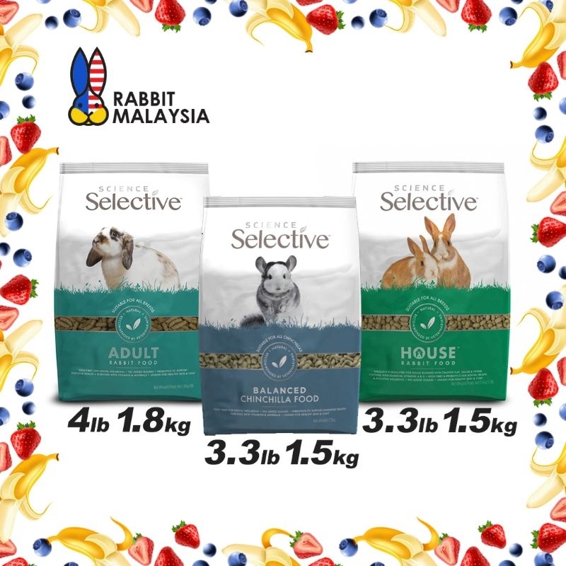 Supreme Science Selective CHINCHILLA | Four+ Rabbit | HOUSE Rabbit Food ...