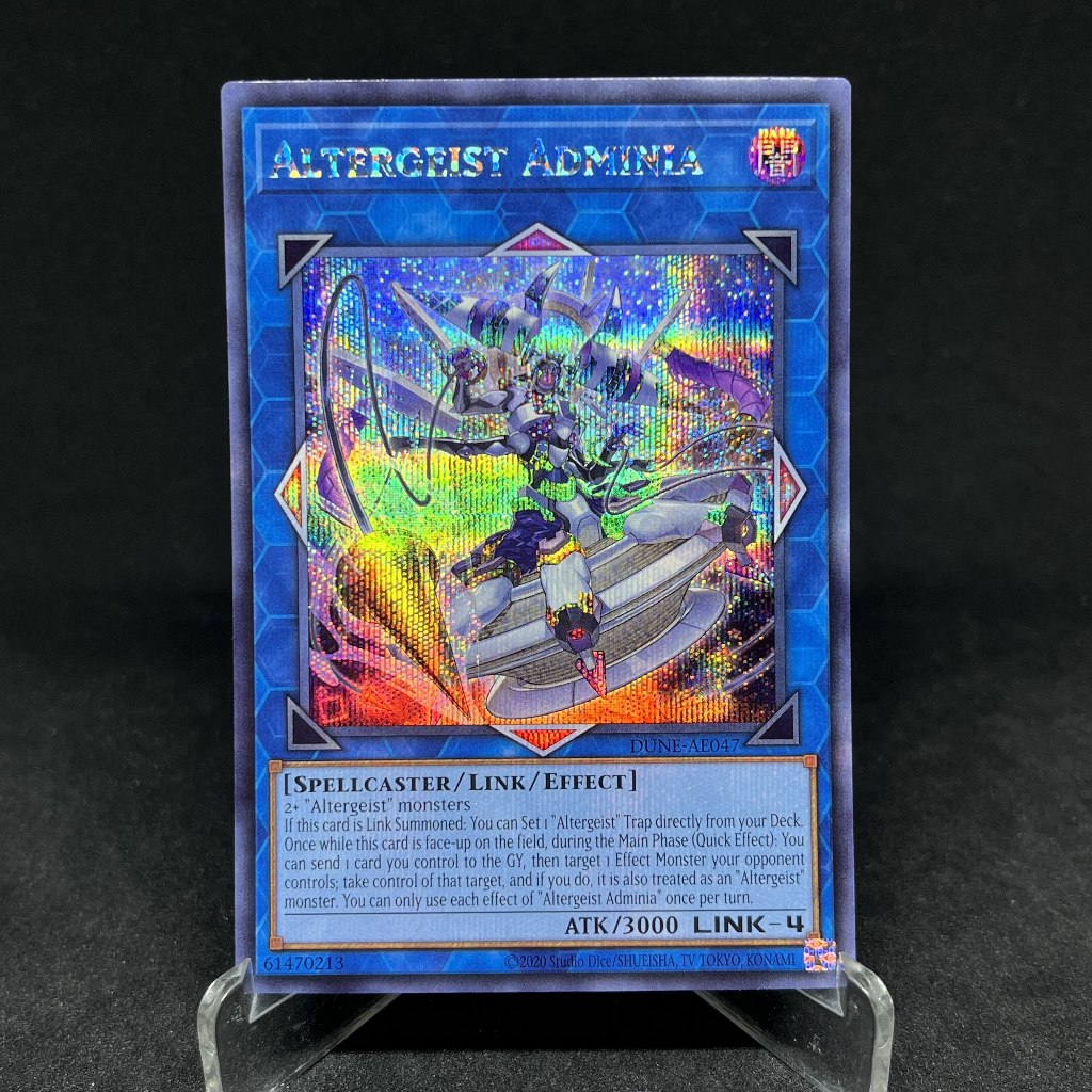 YUGIOH - Altergeist Adminia - Secret Rare SER ( DUNE-AE047 ) [ JY CARD TRADING ] | Shopee Malaysia