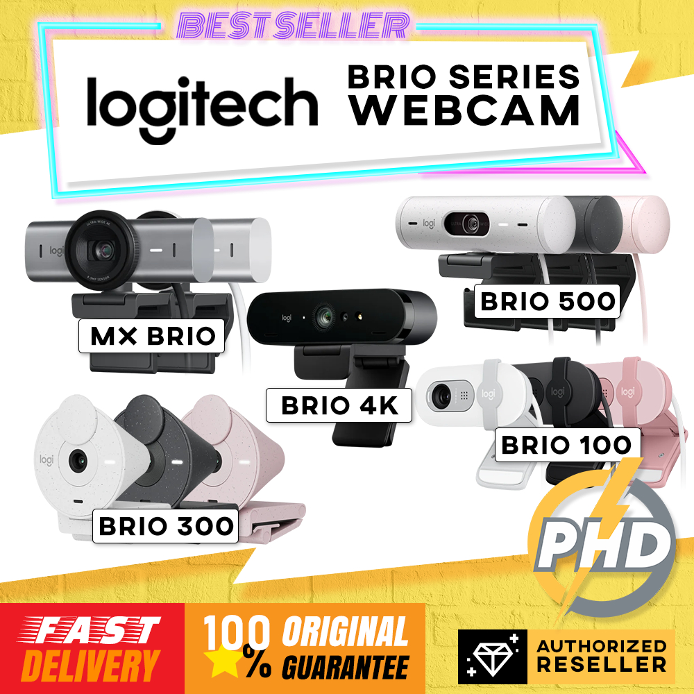Logitech Brio 100/ Brio 300/ Brio 500/ Brio 4k/ MX Brio Webcam | Shopee ...