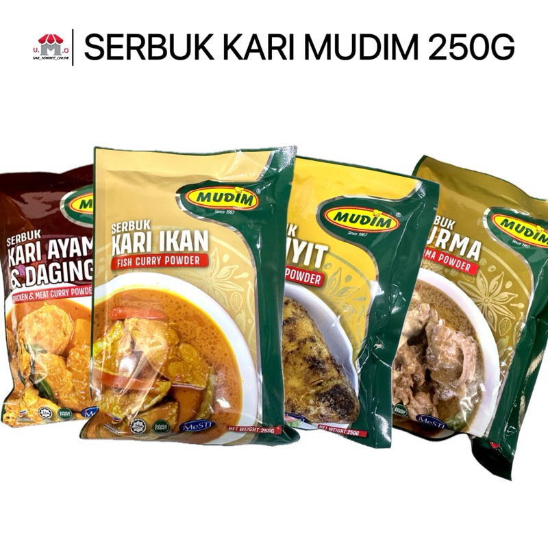 serbuk kari mudim 250gram | Shopee Malaysia