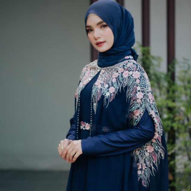 KAFTAN IVY BY HANATASHA (free inner dress) Kaftan Sulam Muslim fashion ...