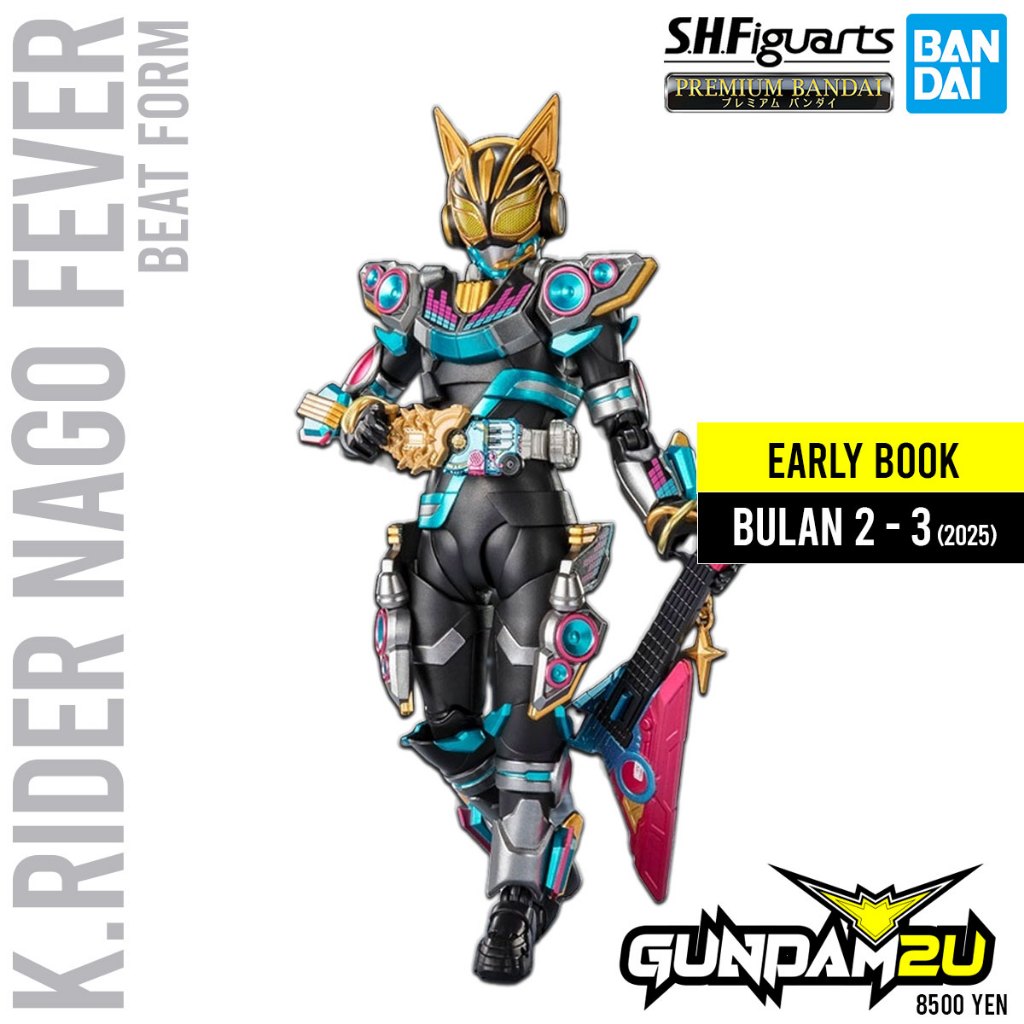 P-BANDAI SHF Kamen Rider Na-Go Fever Beat Form - S.H.Figuarts Masked Rider Geats Action Figure ...
